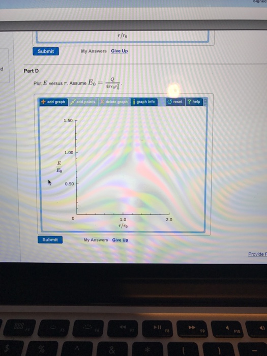 Solved Part C Plot v versus r. Assume Vo 4Teoro add graph | Chegg.com