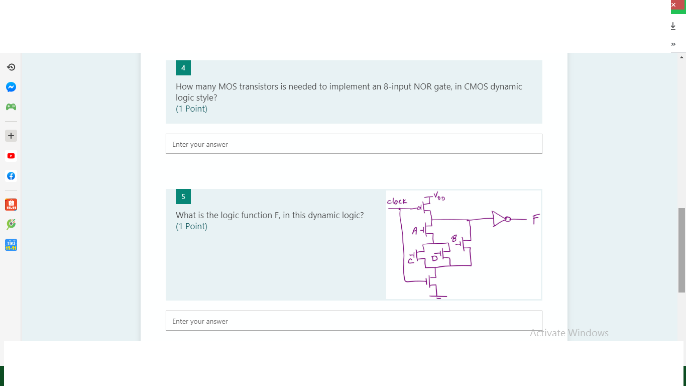 Solved 3. How many MOS transistors is needed to implement | Chegg.com