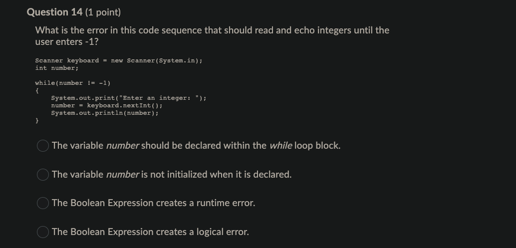 Solved Question 12 (1 point) What is the output of the code | Chegg.com