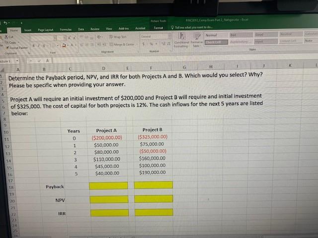 Solved Determine the Payback period, NPV, and IRR for both | Chegg.com