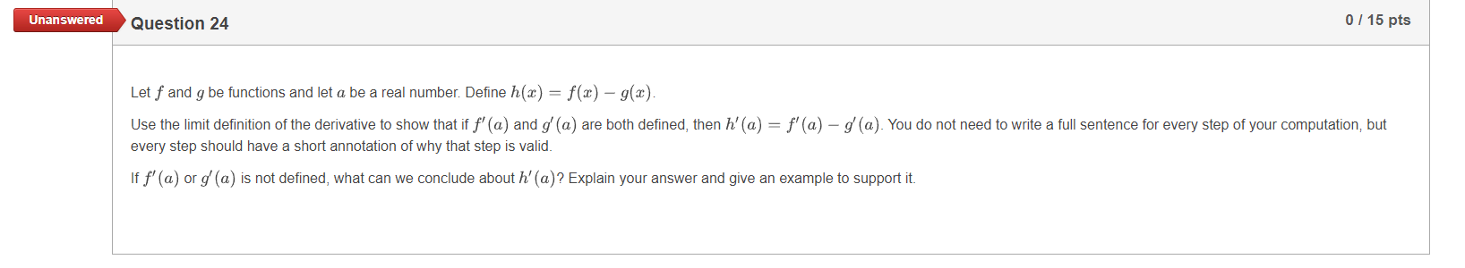 Solved Let f and g be functions and let a be a real number. | Chegg.com