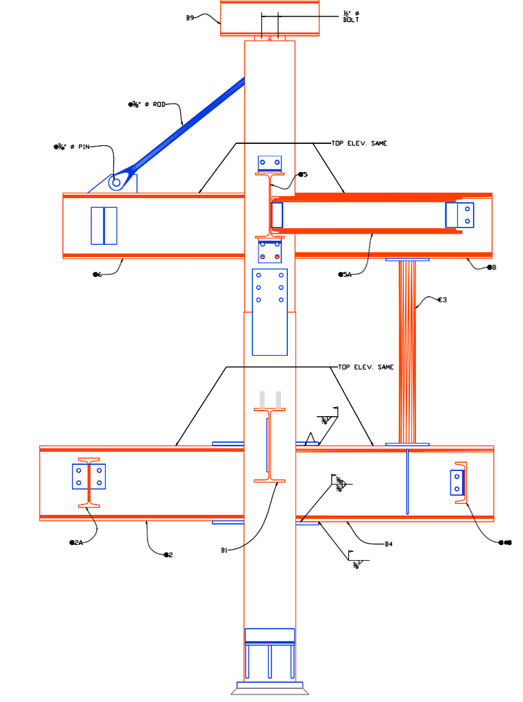 GENERAL NOTES (U.N.O.) 1. W Shapes - ASTM A992. Steel | Chegg.com