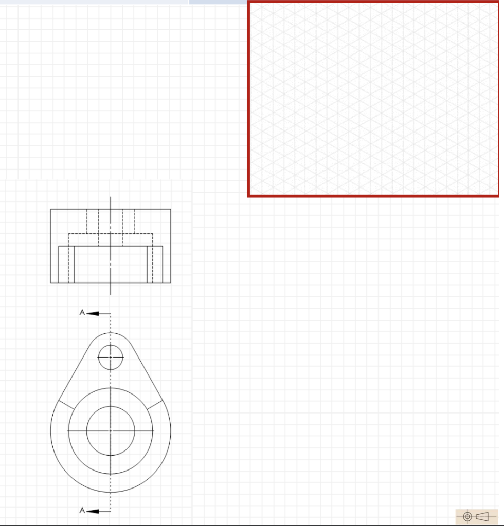 Solved Completed Section View (4 pts) Completed Isometric | Chegg.com