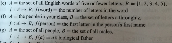 Solved For each of the following functions, state whether | Chegg.com