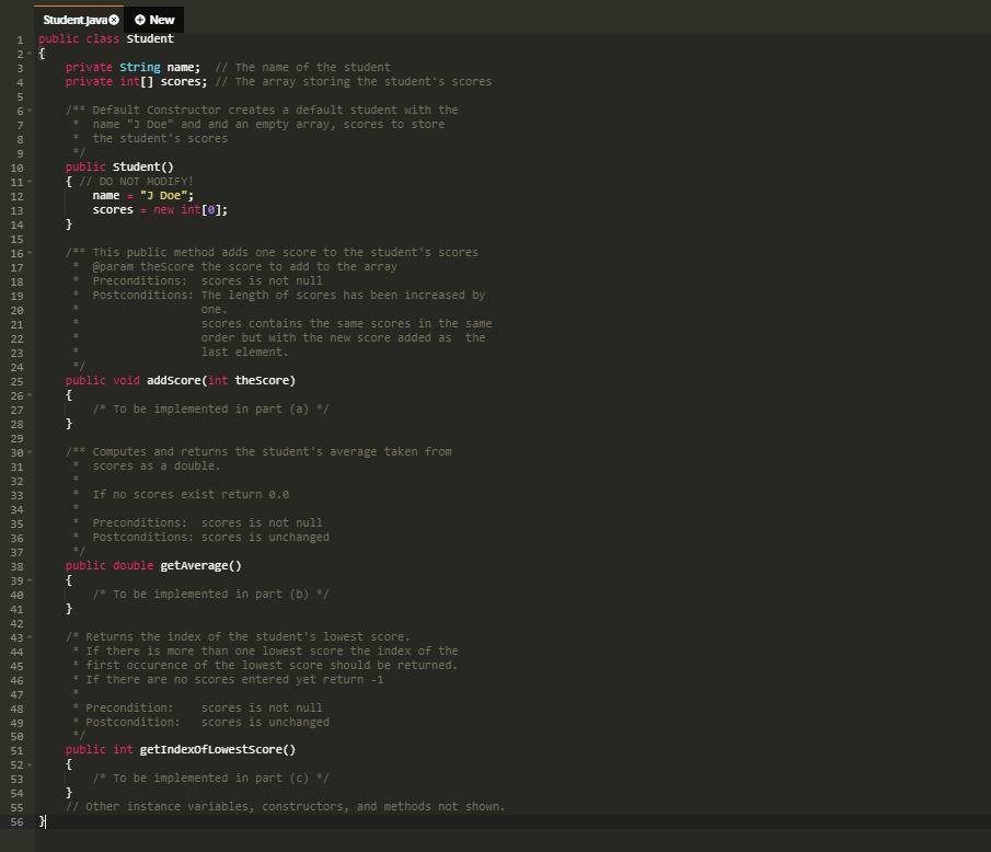 Solved Help with Java FRQ QUESTION 1 QUESTION 2 Given an | Chegg.com