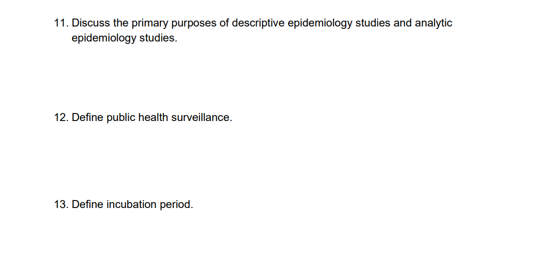Solved 11. Discuss the primary purposes of descriptive | Chegg.com