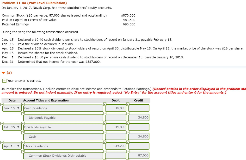 Solved Problem 11-8A (Part Level Submission) On January 1, | Chegg.com