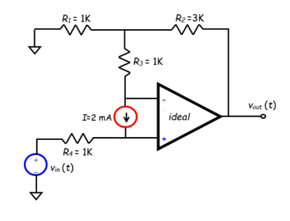 Solved Determine output voltage vout (t) in terms of input | Chegg.com