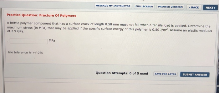 Solved MESSAGE MY INSTRUCTOR FULL SCREEN PRINTER VERSION | Chegg.com