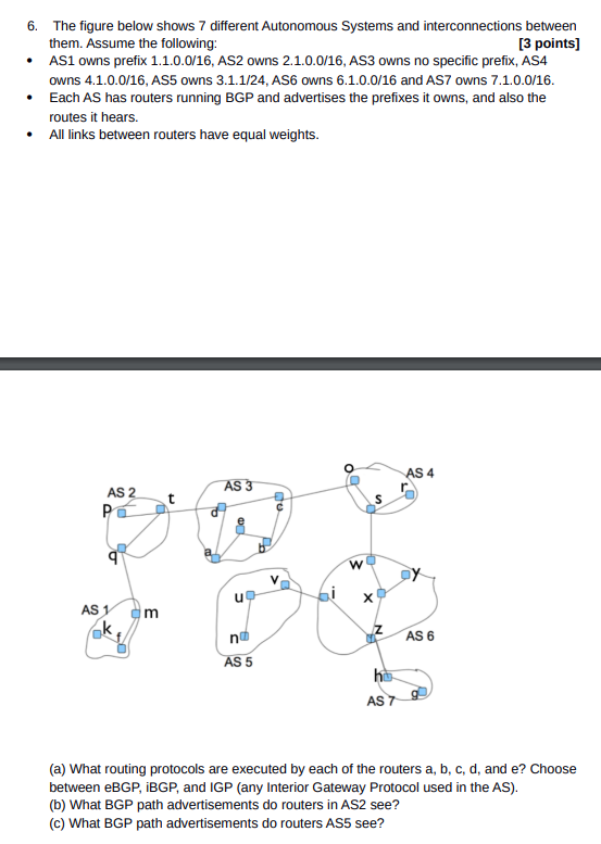 Solved 6. The figure below shows 7 different Autonomous | Chegg.com