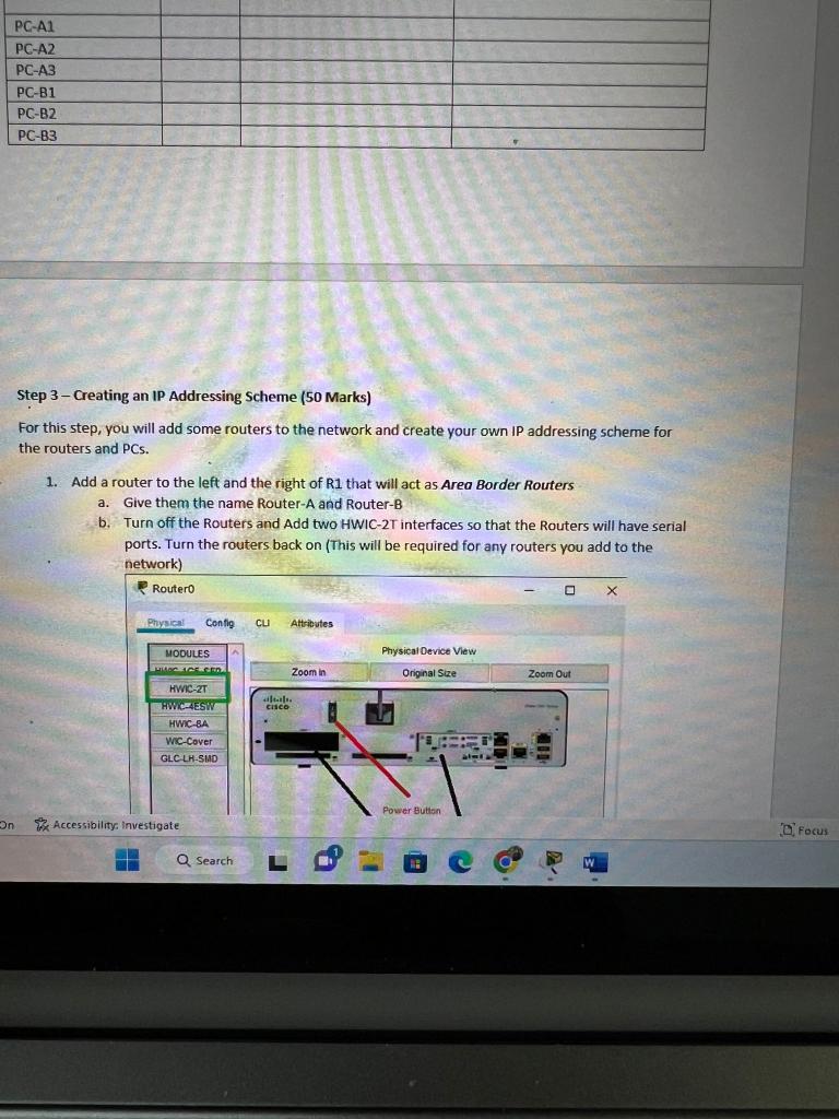 Solved Mit346 Cumulative Project Addressing Design And Ospf 