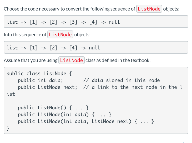 Choose the code necessary to convert the following | Chegg.com