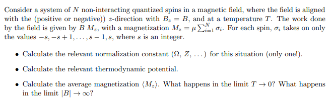 Solved Consider a system of N non-interacting quantized | Chegg.com