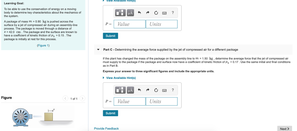 Solved Learning Goal Part A Determining the average force | Chegg.com