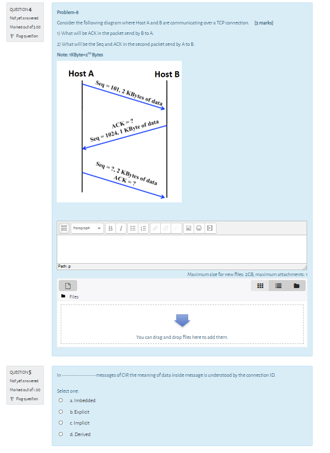 Solved QUESTION 4 Not yet answered Marked out of 3.00 P Flag | Chegg.com