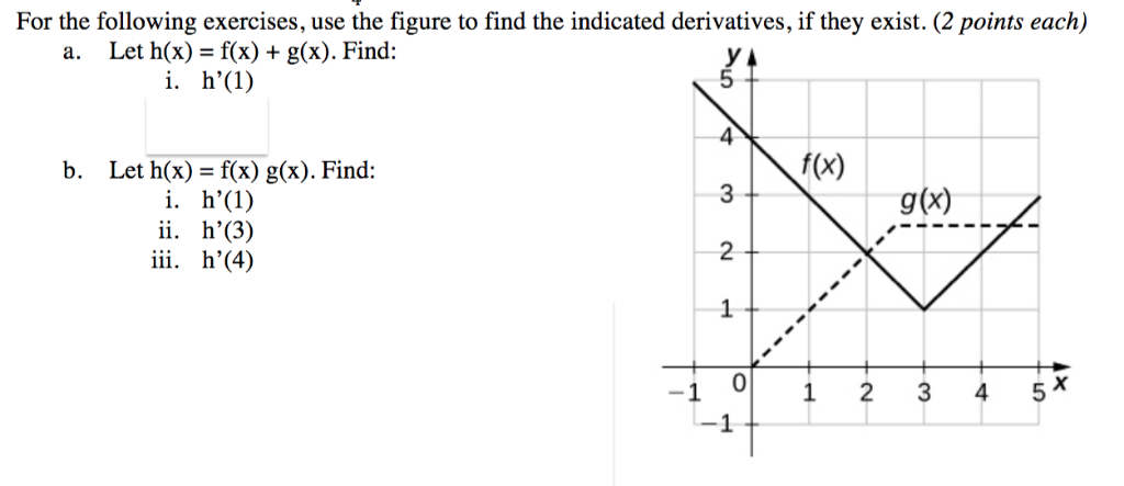 Solved For the following exercises, use the figure Let h(x) | Chegg.com
