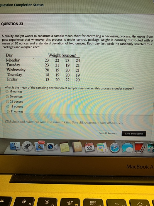 Solved Question Completion Status: QUESTION 23 A quality | Chegg.com