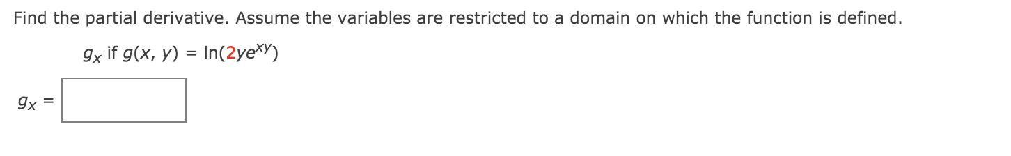 Solved Find the partial derivative. Assume the variables are | Chegg.com