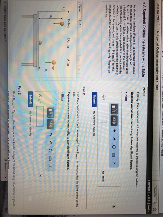 Solved As shown in the figure (Figure 1), a superball with | Chegg.com