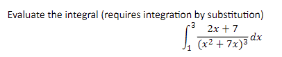 Solved Evaluate the integral (requires integration by | Chegg.com