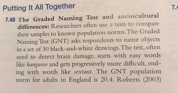 Solved Putting It All Together 7.4 7.48 The Graded Naming | Chegg.com