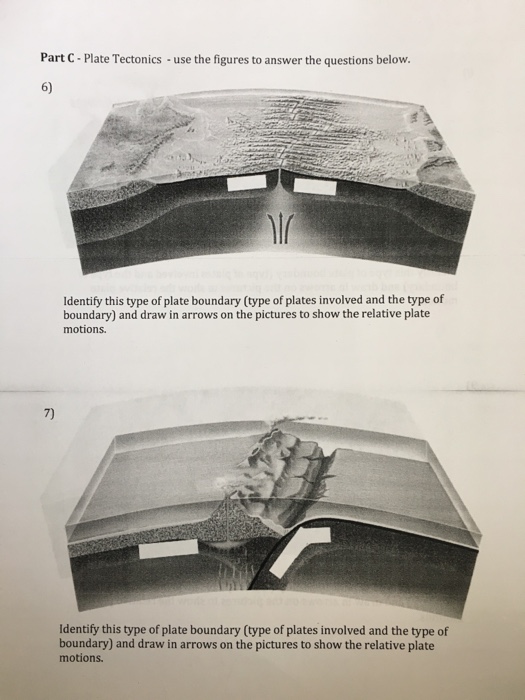 Solved Part C-Plate Tectonics-use the figures to answer the | Chegg.com