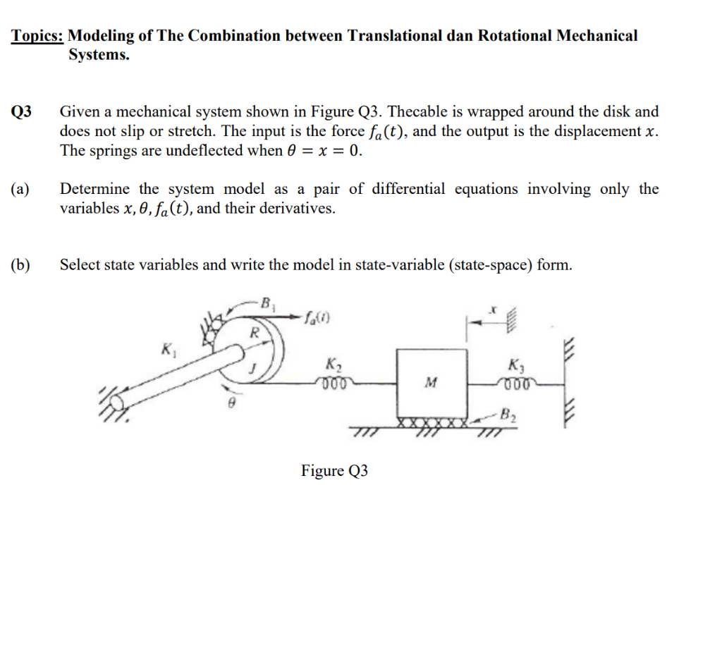 Solved Topics: Modeling of The Combination between | Chegg.com