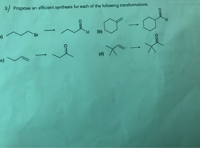 Solved 3/ Propose an efficient symthesis for each of the | Chegg.com