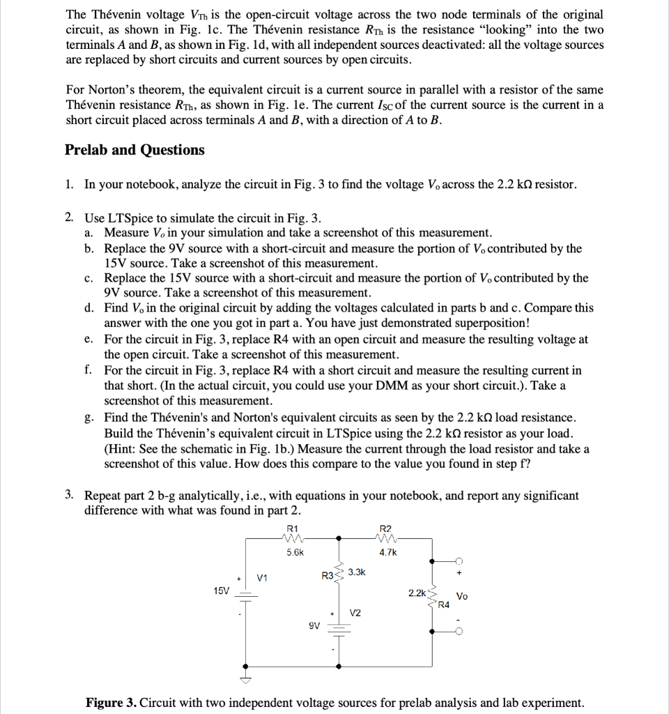 Solved I need help with my pre-lab please use LTSpice for | Chegg.com