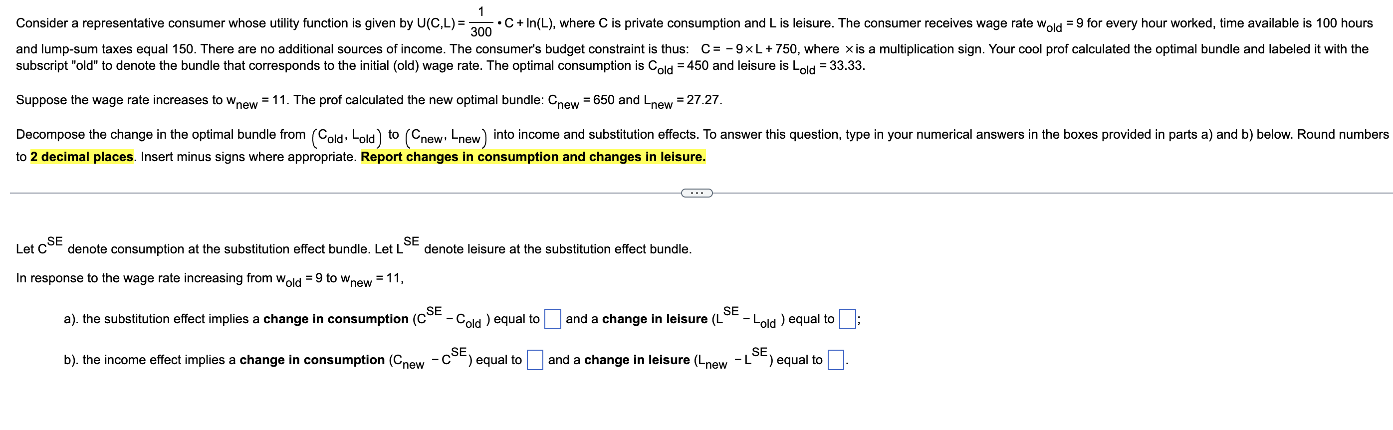 1 300 Consider a representative consumer whose | Chegg.com