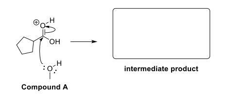 Solved 1. Draw the intermediate product resulting from the | Chegg.com