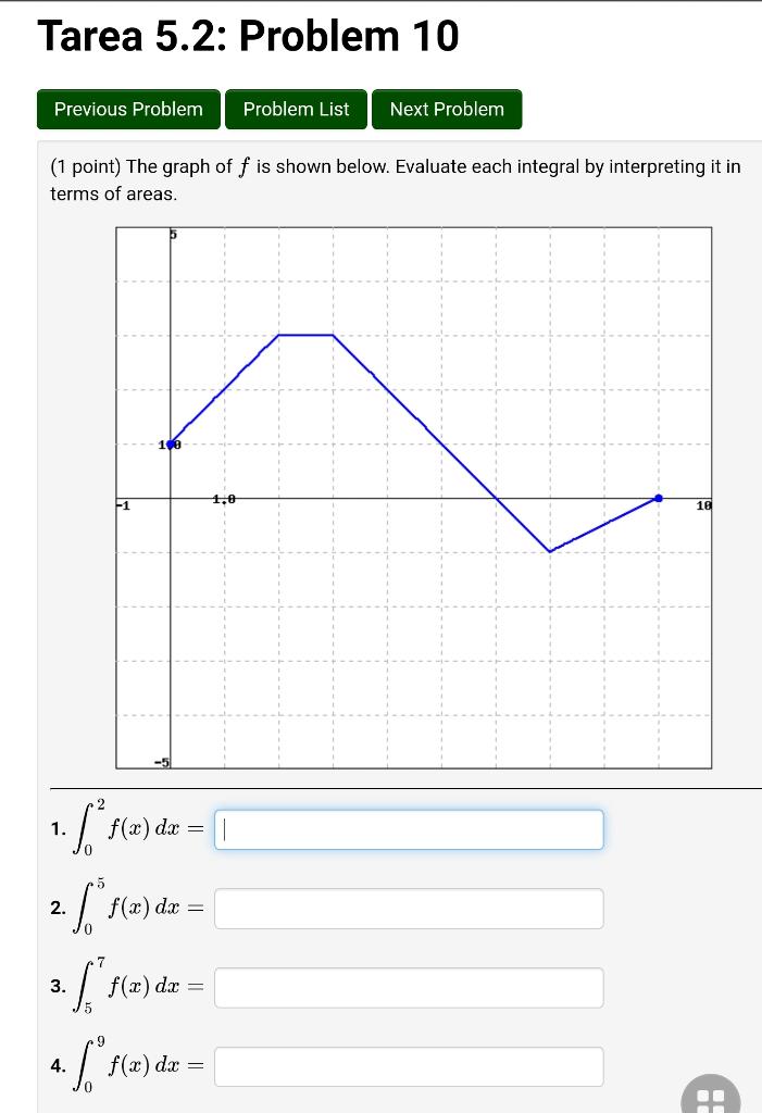 Solved Tarea 5.2: Problem 10 Previous Problem Problem List | Chegg.com