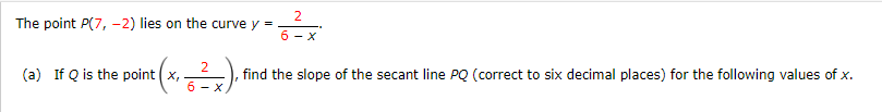 Solved The point \\( P(7,-2) \\) lies on the curve \\( | Chegg.com
