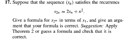 17. Suppose that the sequence (sn) satisfies the | Chegg.com