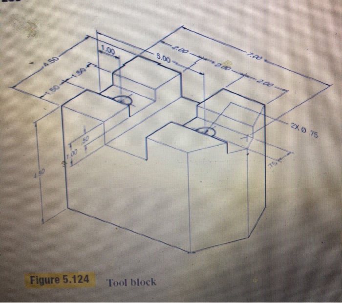 Solved Figure 5.124 Tool block | Chegg.com