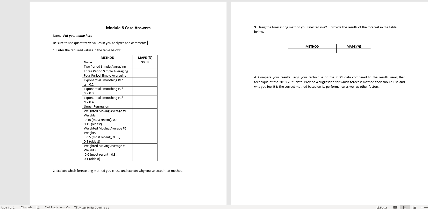 Module 6 Case Problem The types of tools sold today | Chegg.com