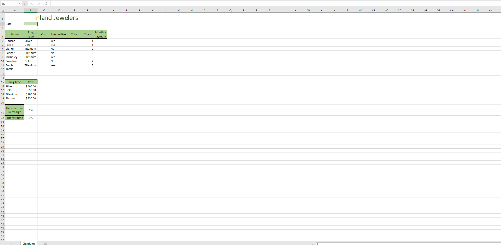 Exp19_Excel_Ch02_CapAssessment_Inland_Jewelers | Chegg.com
