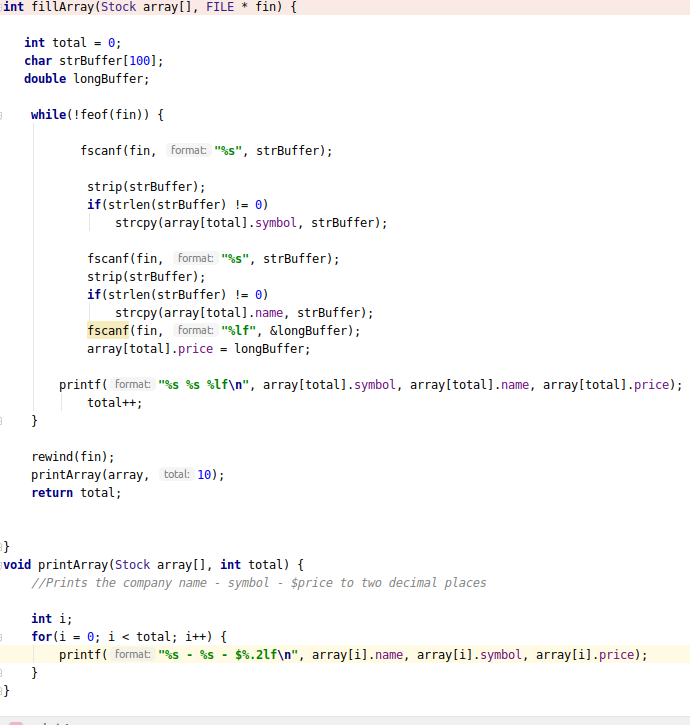 Hello I am working on a fillArray and printArray | Chegg.com