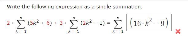 Solved Write the following expression as a single summation. | Chegg.com