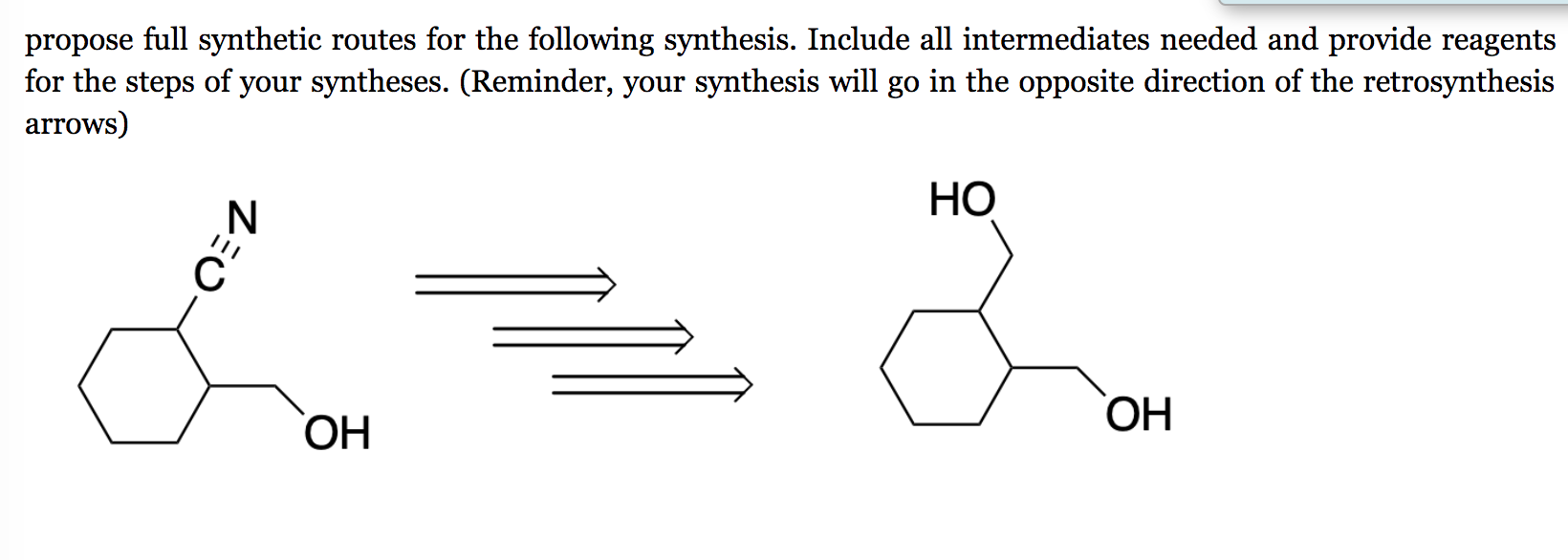 Solved propose full synthetic routes for the following | Chegg.com