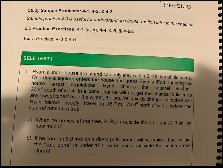 Solved PHYSICS Study Sample Problems: 4-1, 4-2, & 4-3. | Chegg.com