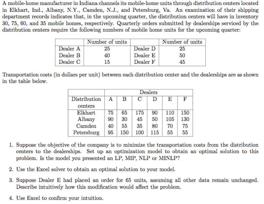 A mobile-home manufacturer in Indiana channels its | Chegg.com