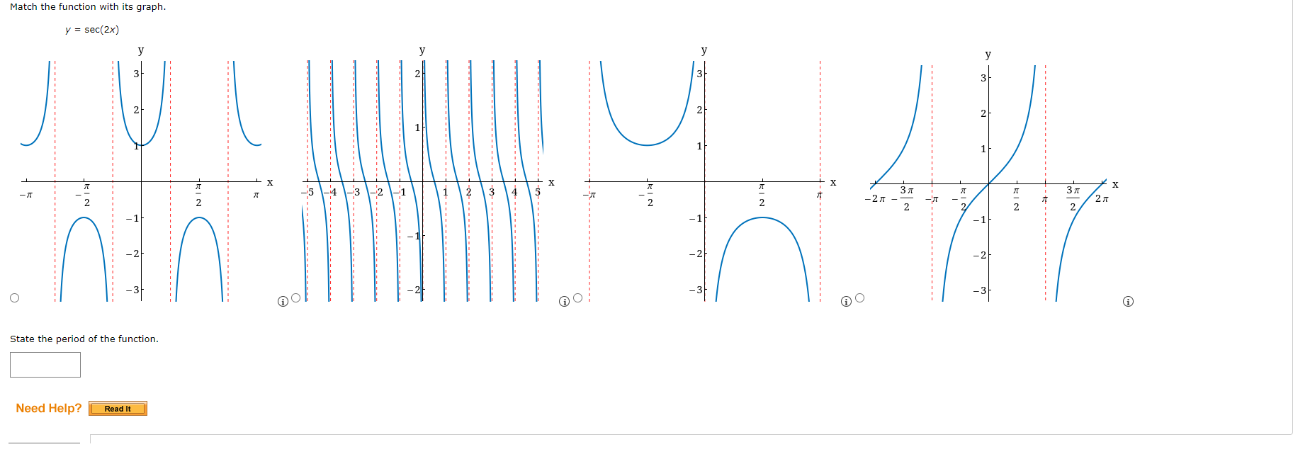 Solved Match The Function With Its Graphysec2xstate The 