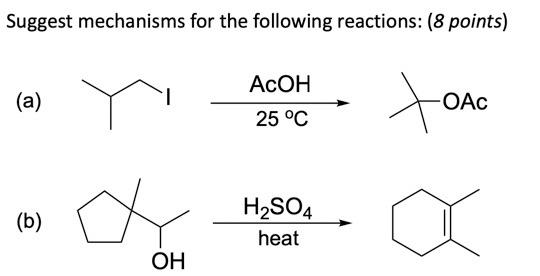 Solved Suggest mechanisms for the following reactions: ( 8 | Chegg.com