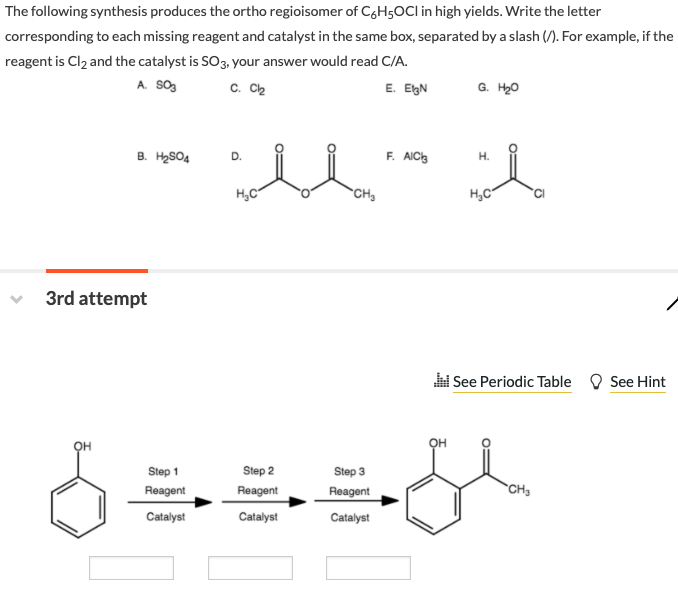 Solved The following synthesis produces the ortho | Chegg.com