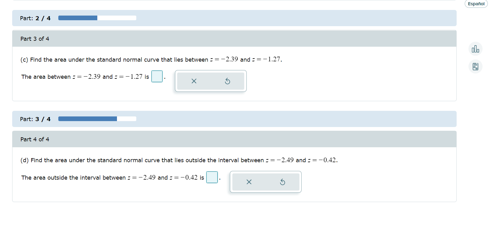 Solved a Find The Area Under The Standard Normal Curve To Chegg