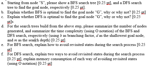 Solved 6. [2 pts] Figure 6 shows a state graph with eight | Chegg.com