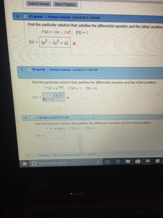 Solved 6.。. 0/1 points 1 Previous Answers LarCalc 104 1038 | Chegg.com Solved 6.。. 0/1 points 1 Previous Answers LarCalc 104 1038 | Chegg.com