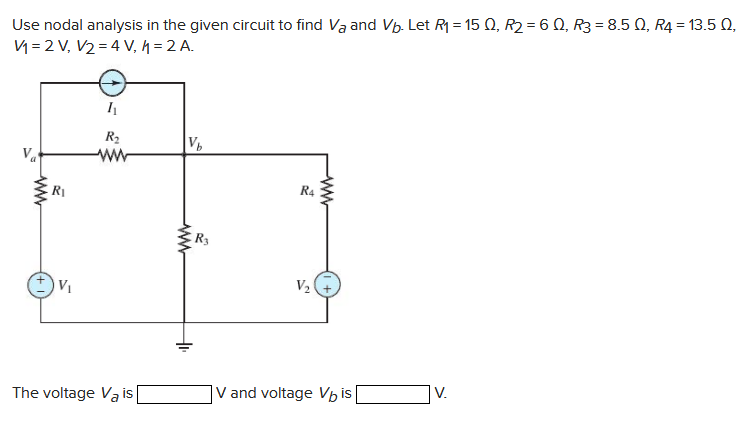 Solved Use nodal analysis in the given circuit to find Va | Chegg.com