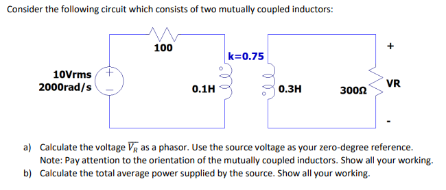 Solved Consider the following circuit which consists of two | Chegg.com